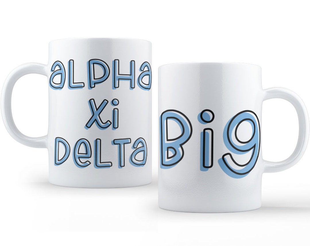 Axid Alpha Xi Delta Bubble Big Sorority Coffee Mug - Etsy