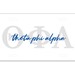 TPA Theta Phi Alpha Letters Script Aluminum Sorority License - Etsy