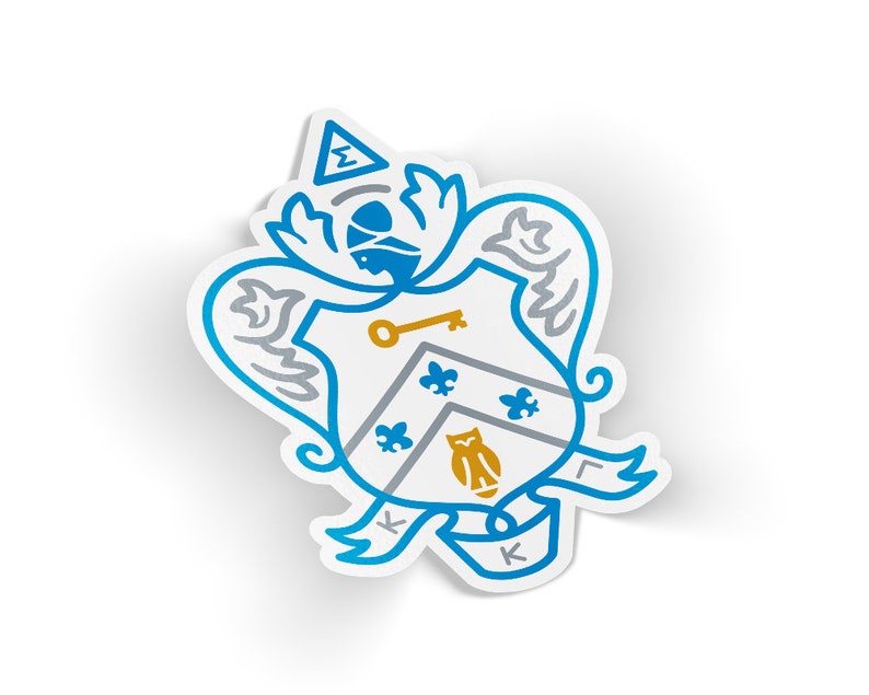 KKG Kappa Kappa Gamma Crest Sticker | Etsy