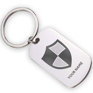 Delta Chi Shield Stainless Keychain - Etsy