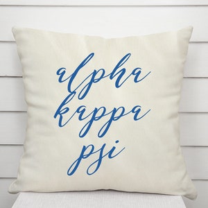 Akpsi Alpha Kappa Psi Script Pillow - Etsy