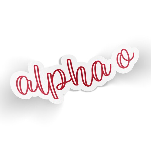 Alpha Omicron Pi Inspire Ambition Sticker AOII Sorority - Etsy