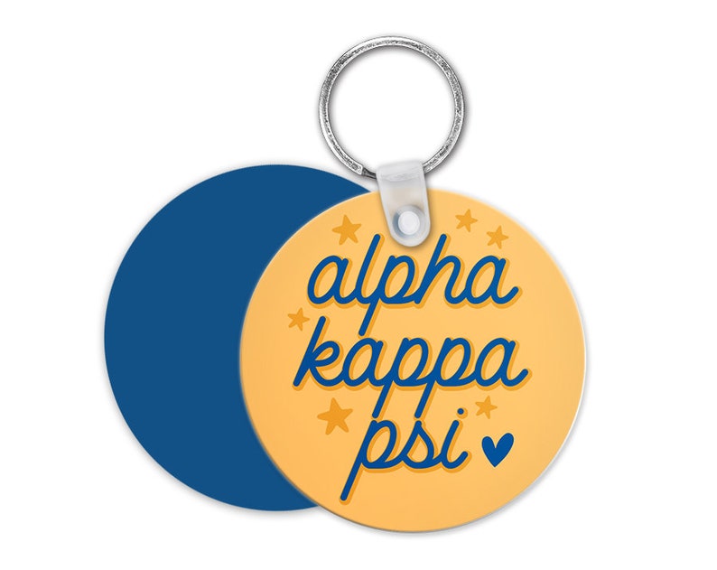 AKPsi Alpha Kappa Psi Star Keychain Sorority Gift Sorority | Etsy