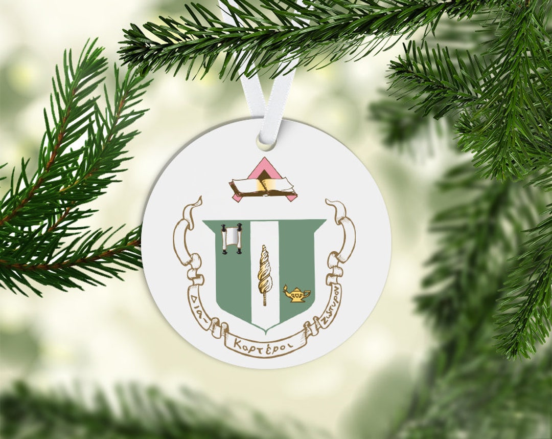 DZ Delta Zeta Crest 3 Inch Acrylic Christmas Ornament Greek - Etsy