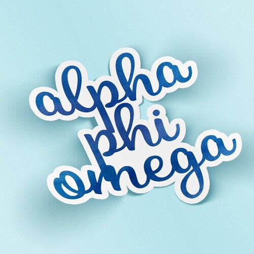 Alpha Phi Omega Handwriting Script Sorority Baseball Cap - Etsy