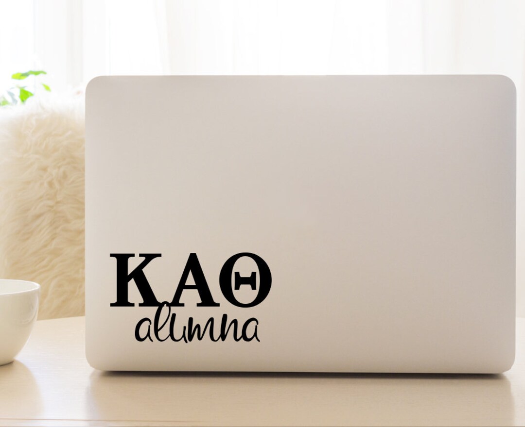 Kao Kappa Alpha Theta Letters Alumna Sorority Decal Laptop Etsy