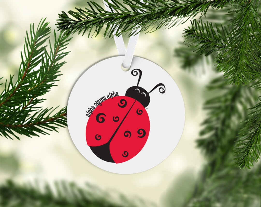 ASA Alpha Sigma Alpha Coccinelle 3 pouces acrylique ornement - Etsy France