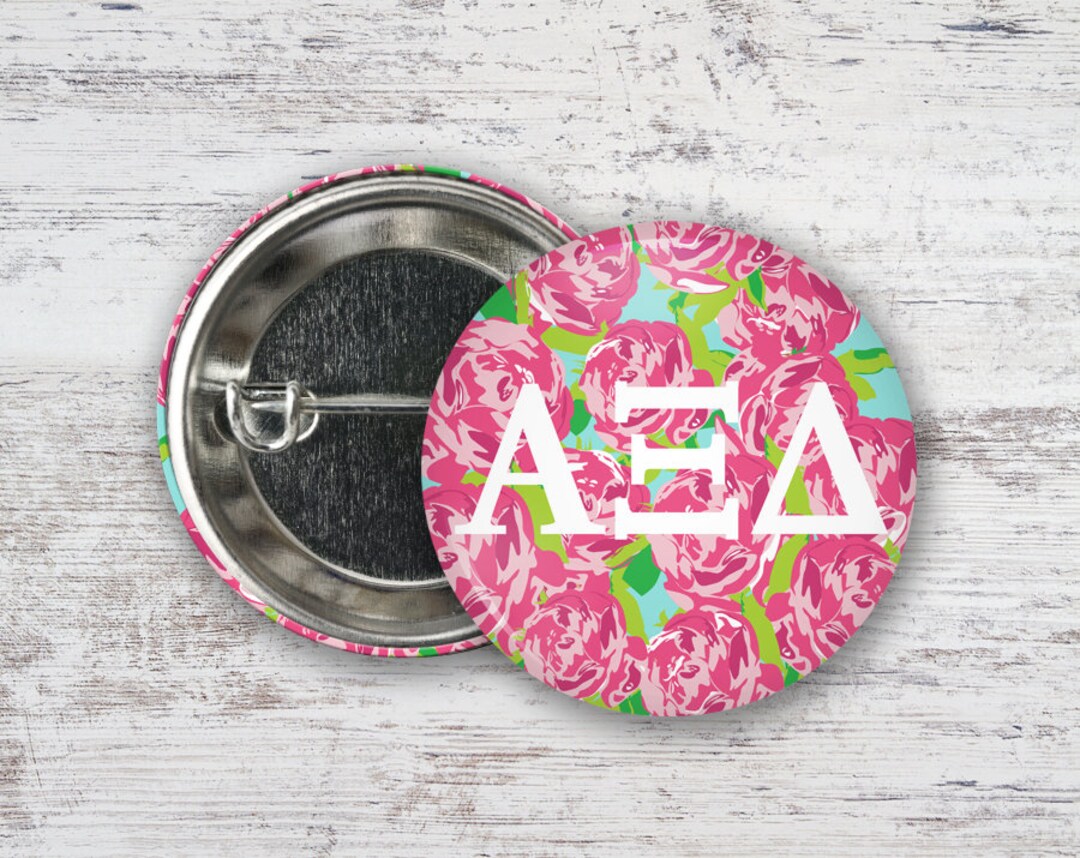 Axid Alpha Xi Delta Roses Single or Bulk 2.25 Pinback - Etsy