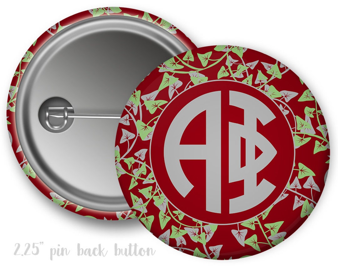 Alpha Phi Ivy Monogram Single or Bulk 2.25 Pinback - Etsy