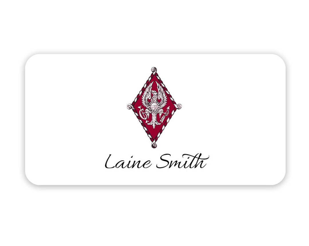 Piphi Pi Beta Phi Crest Name Tag - Etsy
