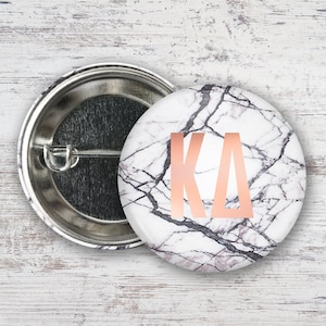KD Kappa Delta Rose Gold Marble Single or Bulk 2.25 - Etsy