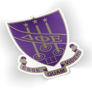 Dphie Delta Phi Epsilon Crest Sticker - Etsy
