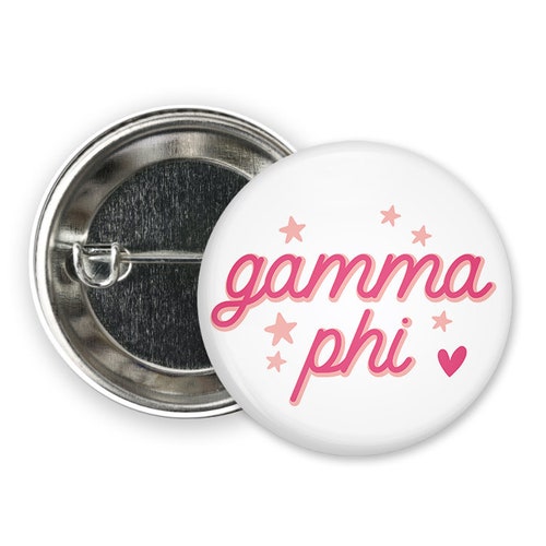 Gamma Phi Beta Greek Disco Button - Etsy