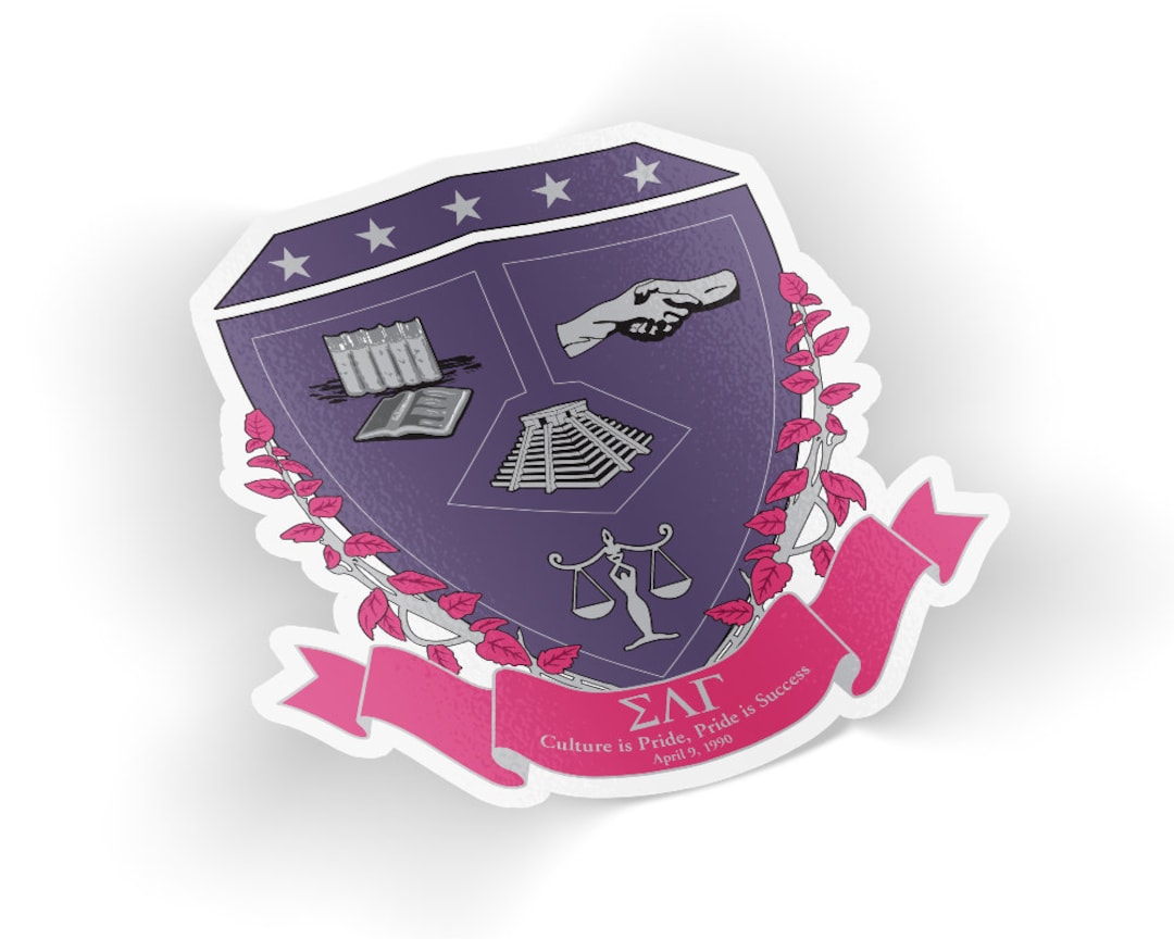 SLG Sigma Lambda Gamma Crest Sticker - Etsy