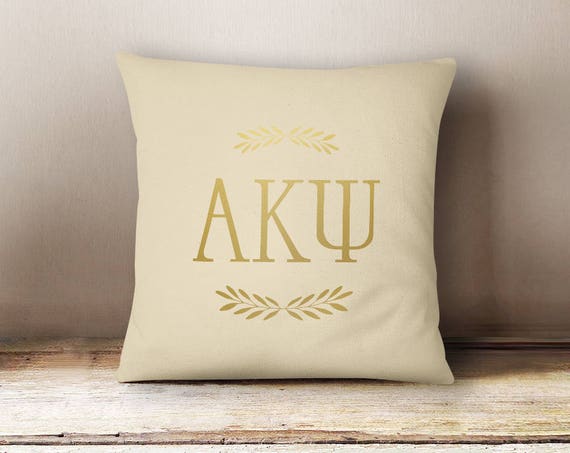 AKPsi Alpha Kappa Psi Letters Foil Pillow Choose Your Pillow | Etsy