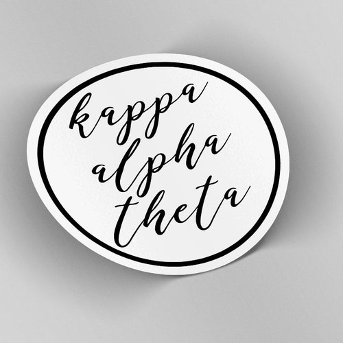 Kao Kappa Alpha Theta Flower Sticker Etsy