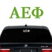 Phi Mu Retro Script Sticker - Etsy