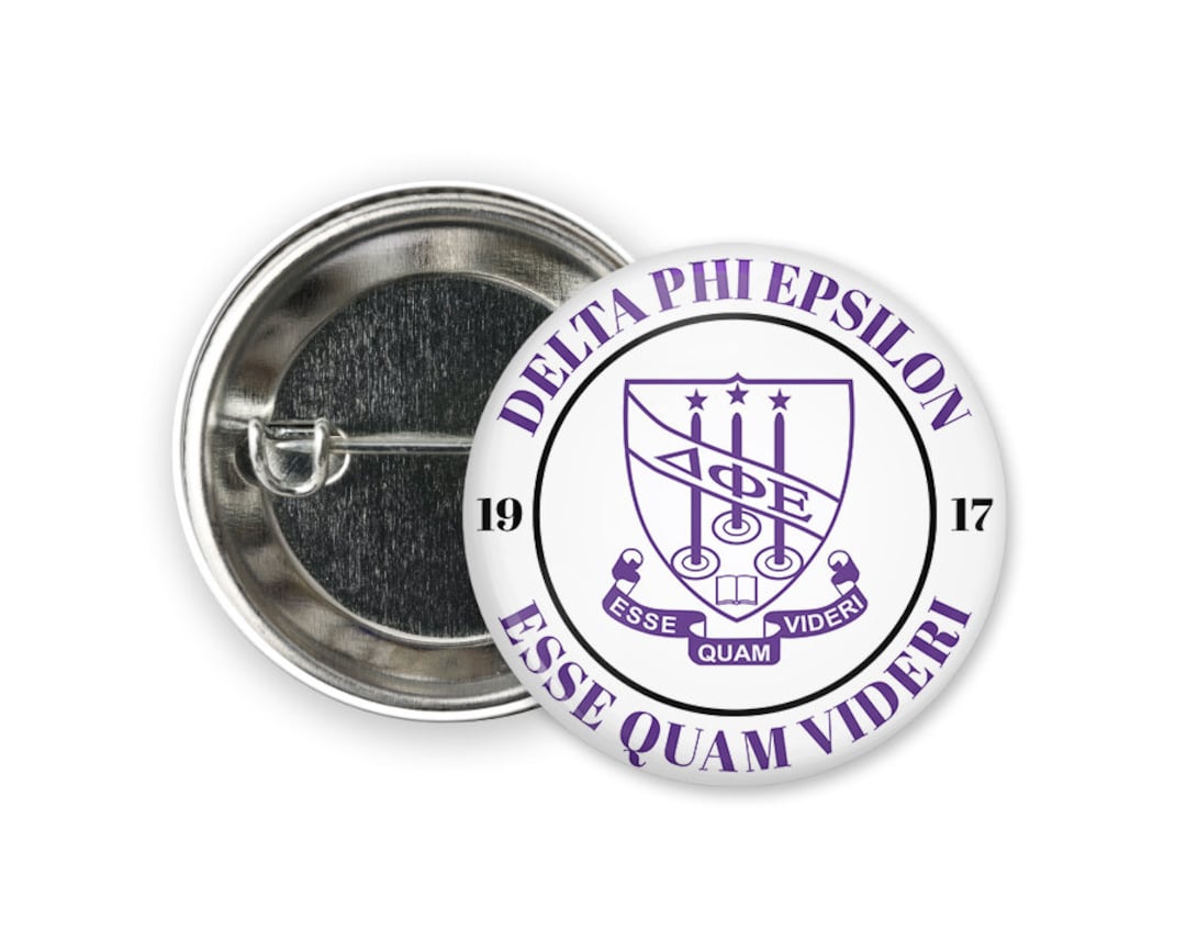 Dphie Delta Phi Epsilon Seal Sorority Button Single or Bulk - Etsy