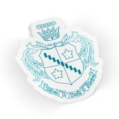 ZTA Zeta Tau Alpha Crest Sticker - Etsy
