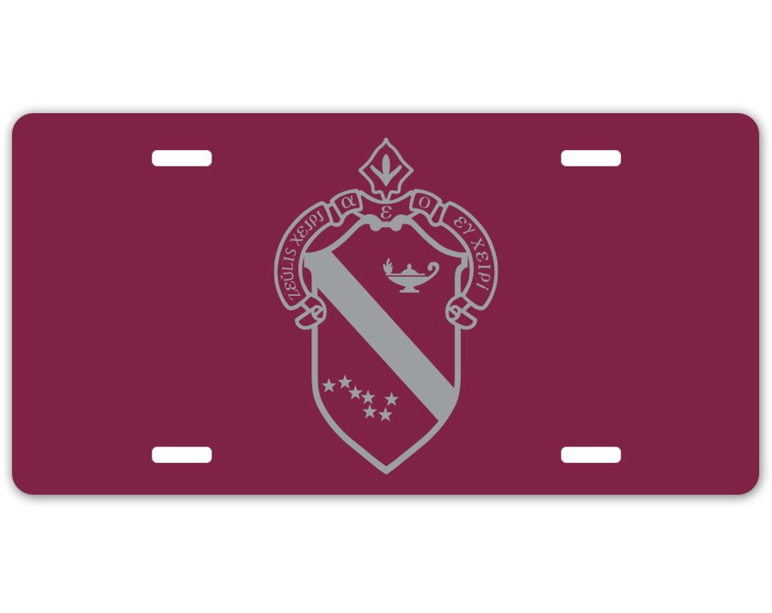 Alpha Phi Crest Aluminum Sorority License Plate - Etsy
