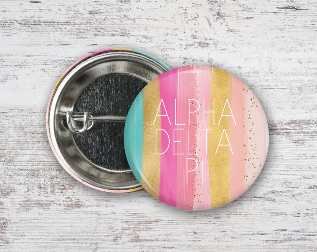 Adpi Alpha Delta Pi Bright Stripes Single or Bulk 2.25 - Etsy