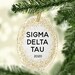 SDT Sigma Delta Tau Gold Fleck Oval Ornament - Etsy
