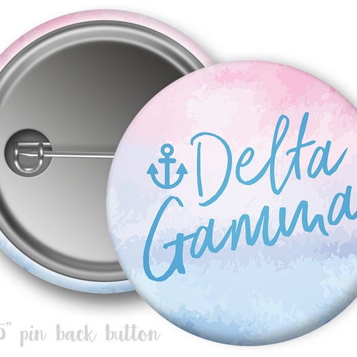 Delta Gamma Varsity Button - Etsy