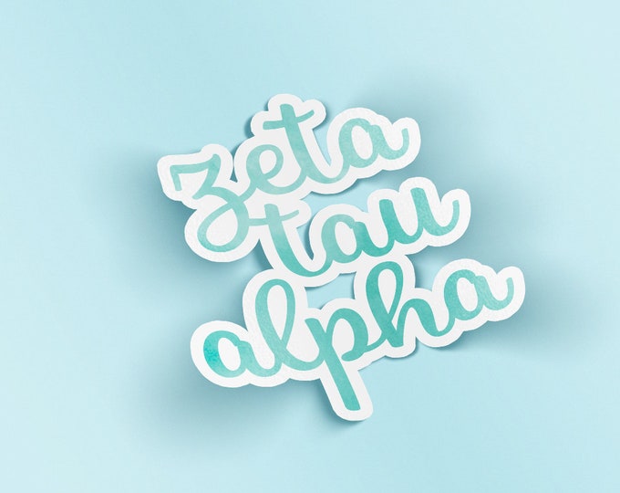 ZTA Zeta Tau Alpha Crest Sticker | Etsy