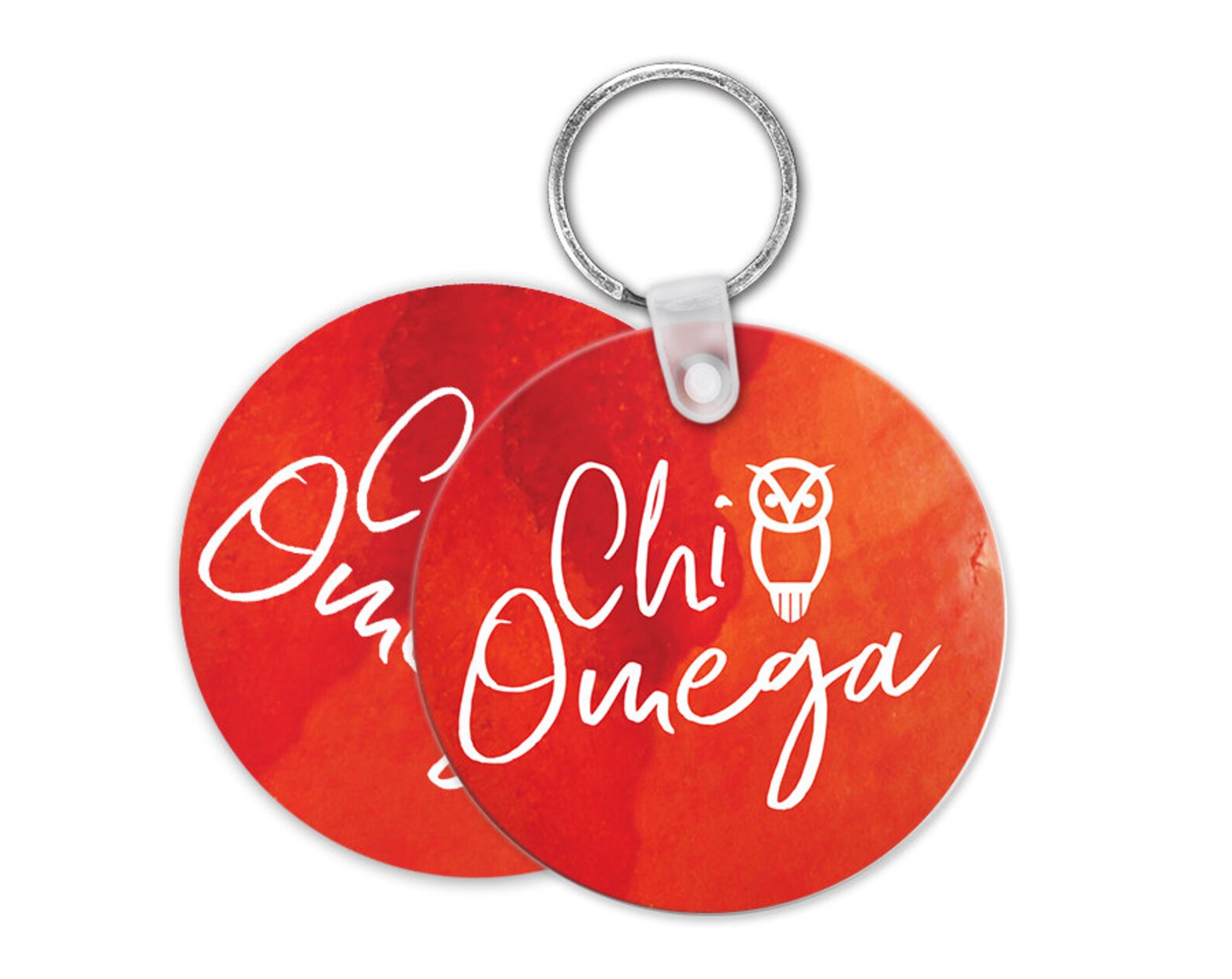 Chio Chi Omega Watercolor Script Keychain Sorority Gift - Etsy