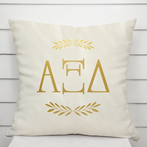Axid Alpha Xi Delta Script Pillow - Etsy