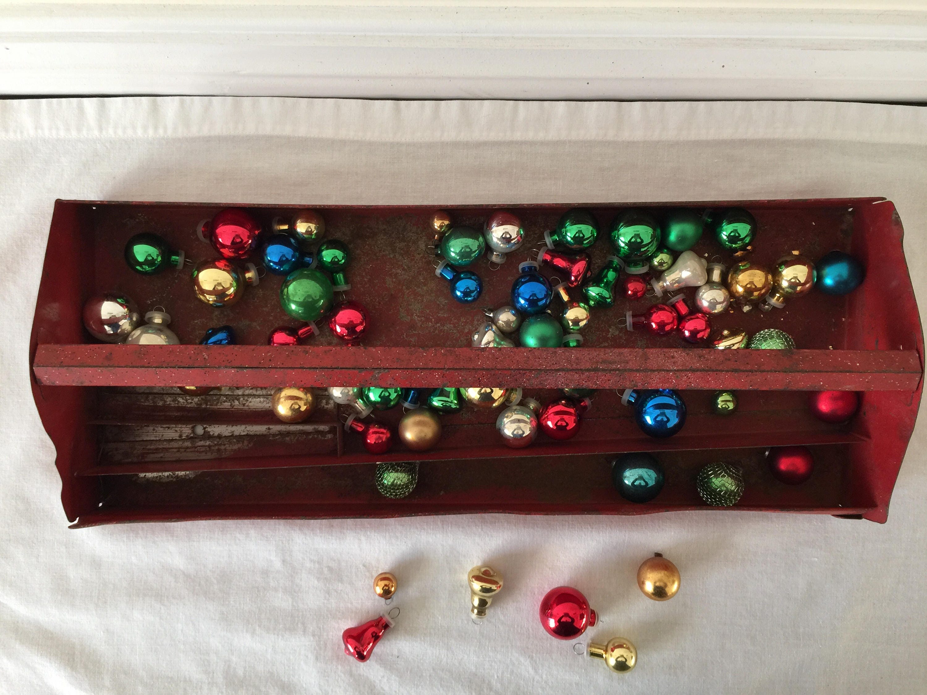 Vintage Red Tool Box - Etsy