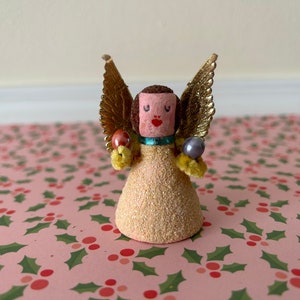 Vintage Spun Cotton Angel Ornament Made in West Germany - Etsy