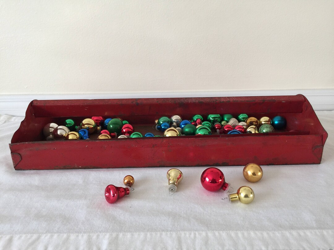 Vintage Red Tool Box - Etsy