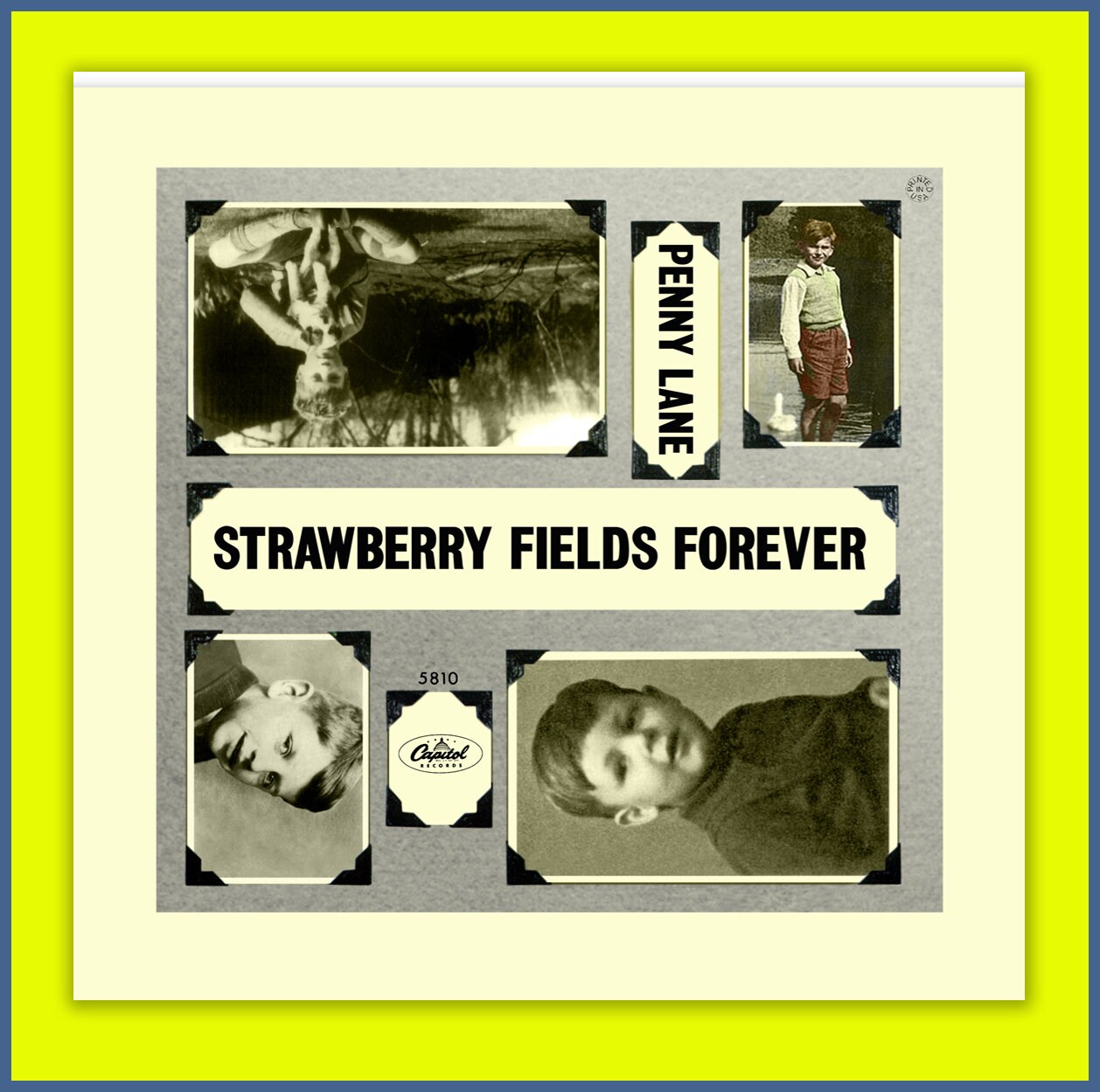 THE BEATLES -- Penny Lane B/w Strawberry Fields Forever- Capitol ...