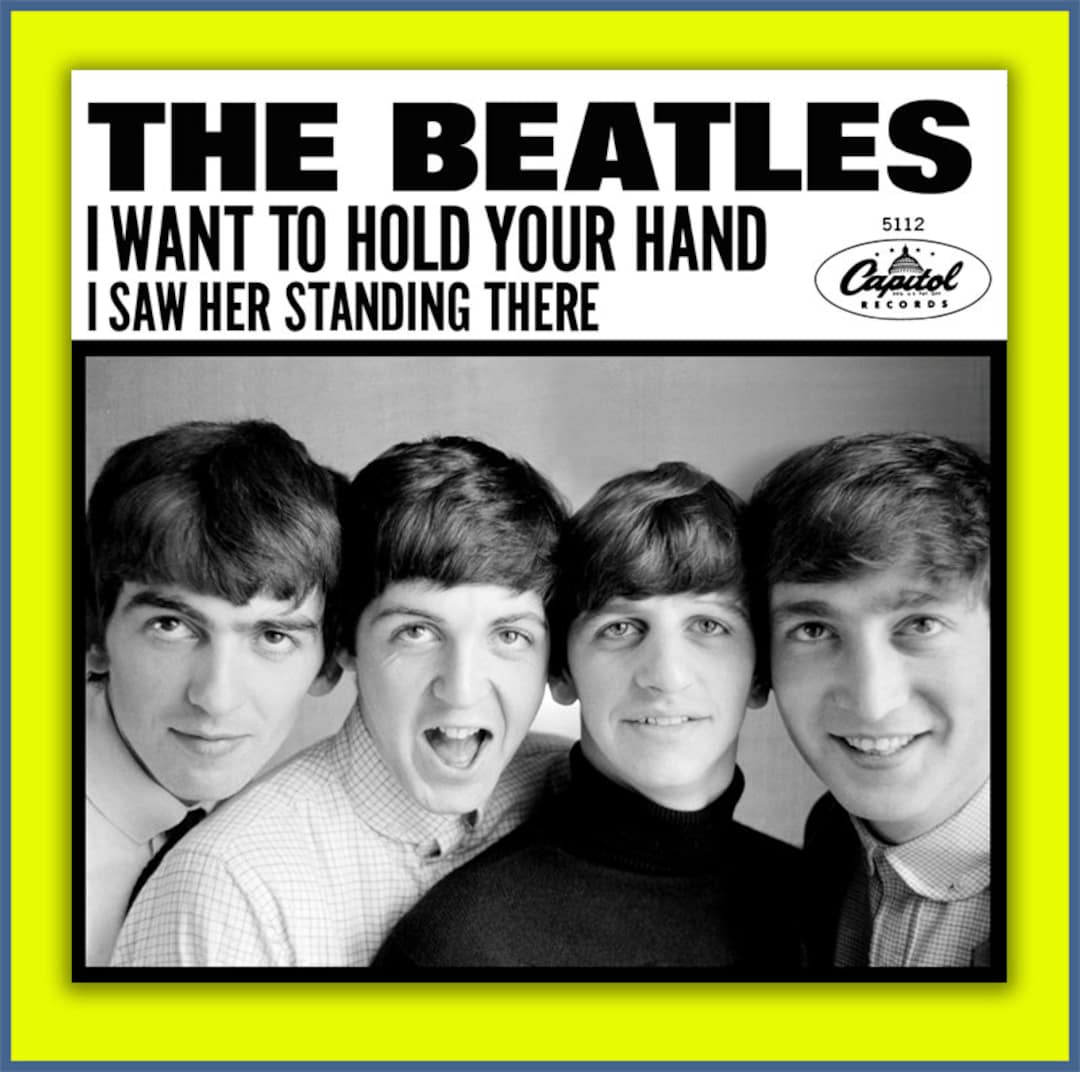 THE BEATLES -- I Want to Hold Your Hand B/w I Saw Her Standing There ...