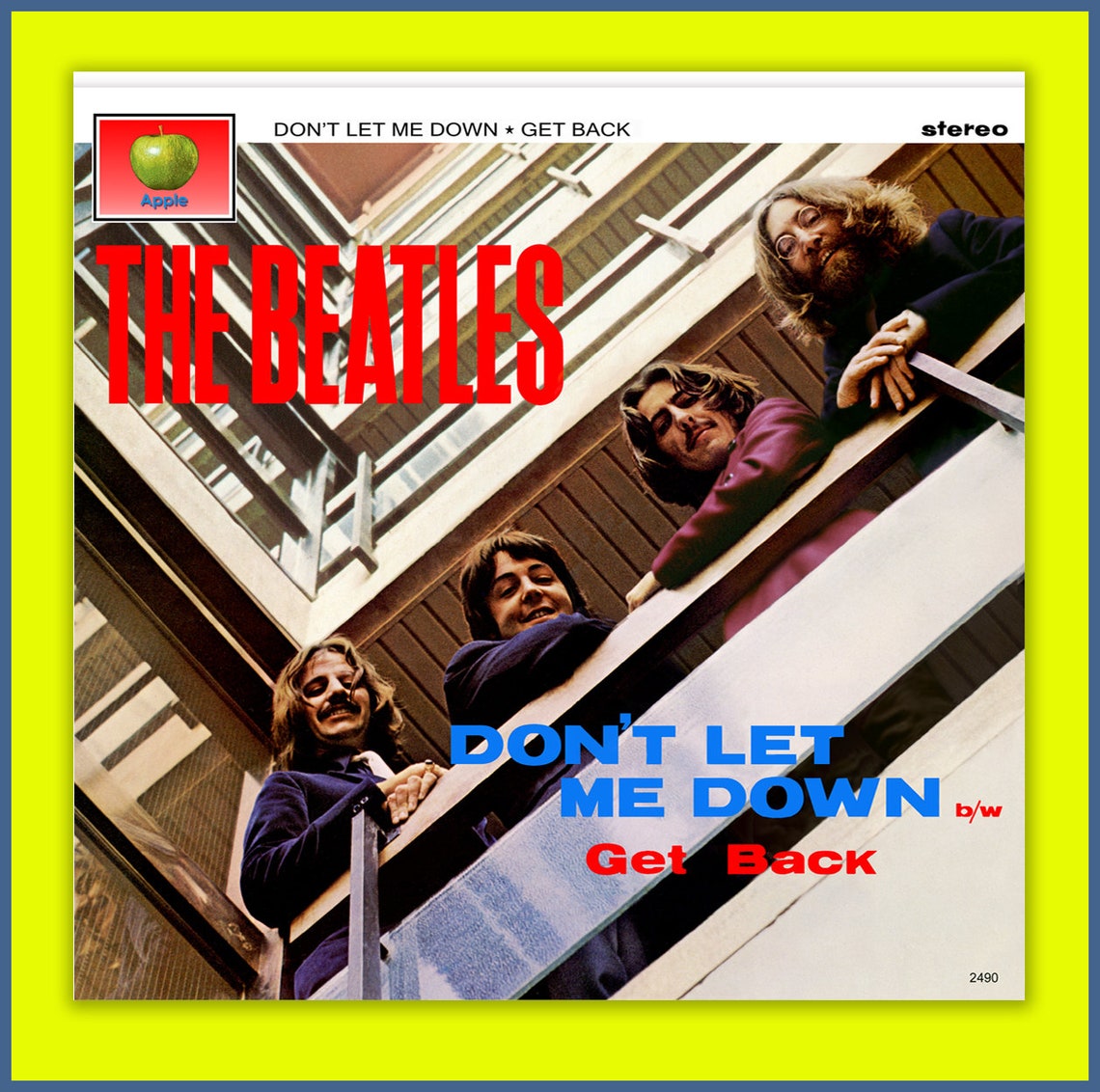 THE BEATLES-- Get Back B/w Don't Let Me Down --apple Fantasy 45 Picture ...