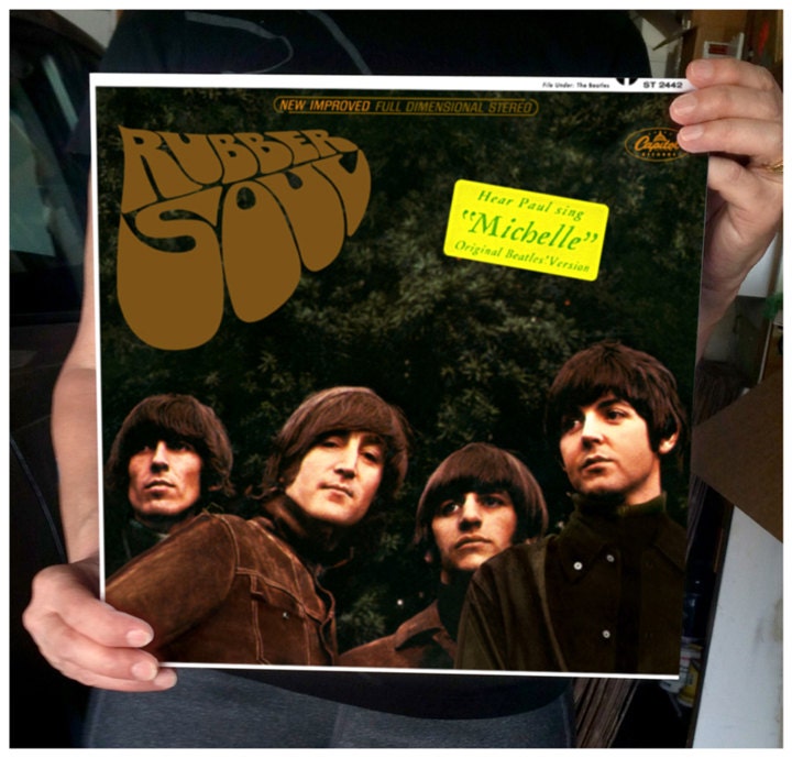 THE BEATLES Rubber Soul Undistorted Cover W/ Sticker an | Etsy