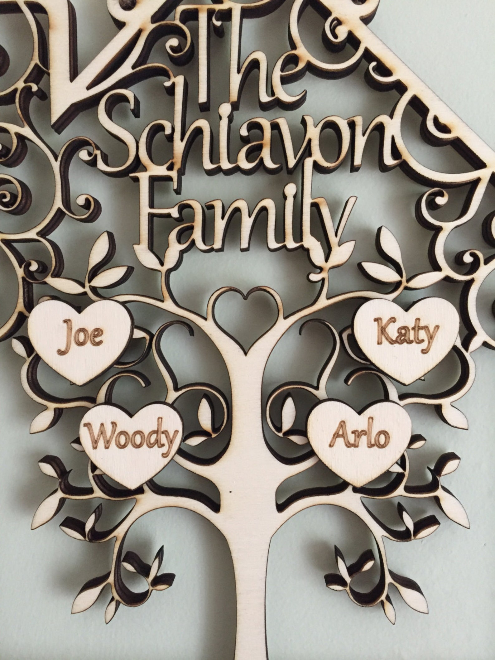 Personalised Family Tree Family Sign Family Plaque - Etsy