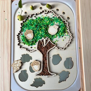 Autumnal Tree Flisat Table Topper Sensory Activity Table Wooden ...