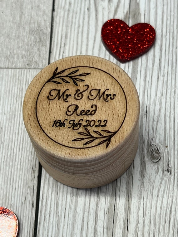 Personalised Ring Box Ring Presentation Ring Bearer Box - Etsy