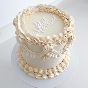 Just Married Flat Lay Cake Topper, Wedding Cake Decor, Alternative ...