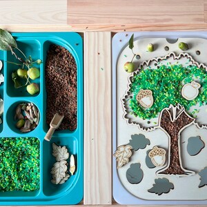 Autumnal Tree Flisat Table Topper Sensory Activity Table Wooden ...