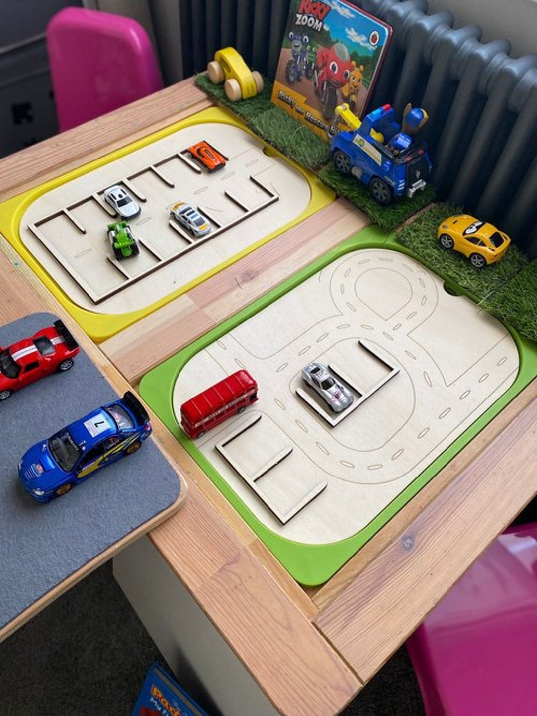 Mini Road Flisat Table Topper: Wooden Sensory STEM Toy - Etsy