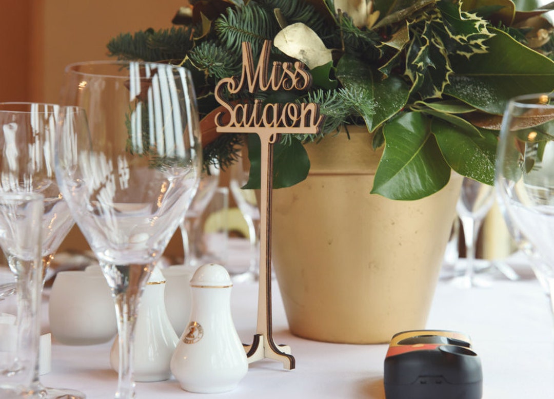Ten Wedding Table Names, Wooden Table Names, Personalised Table Names ...