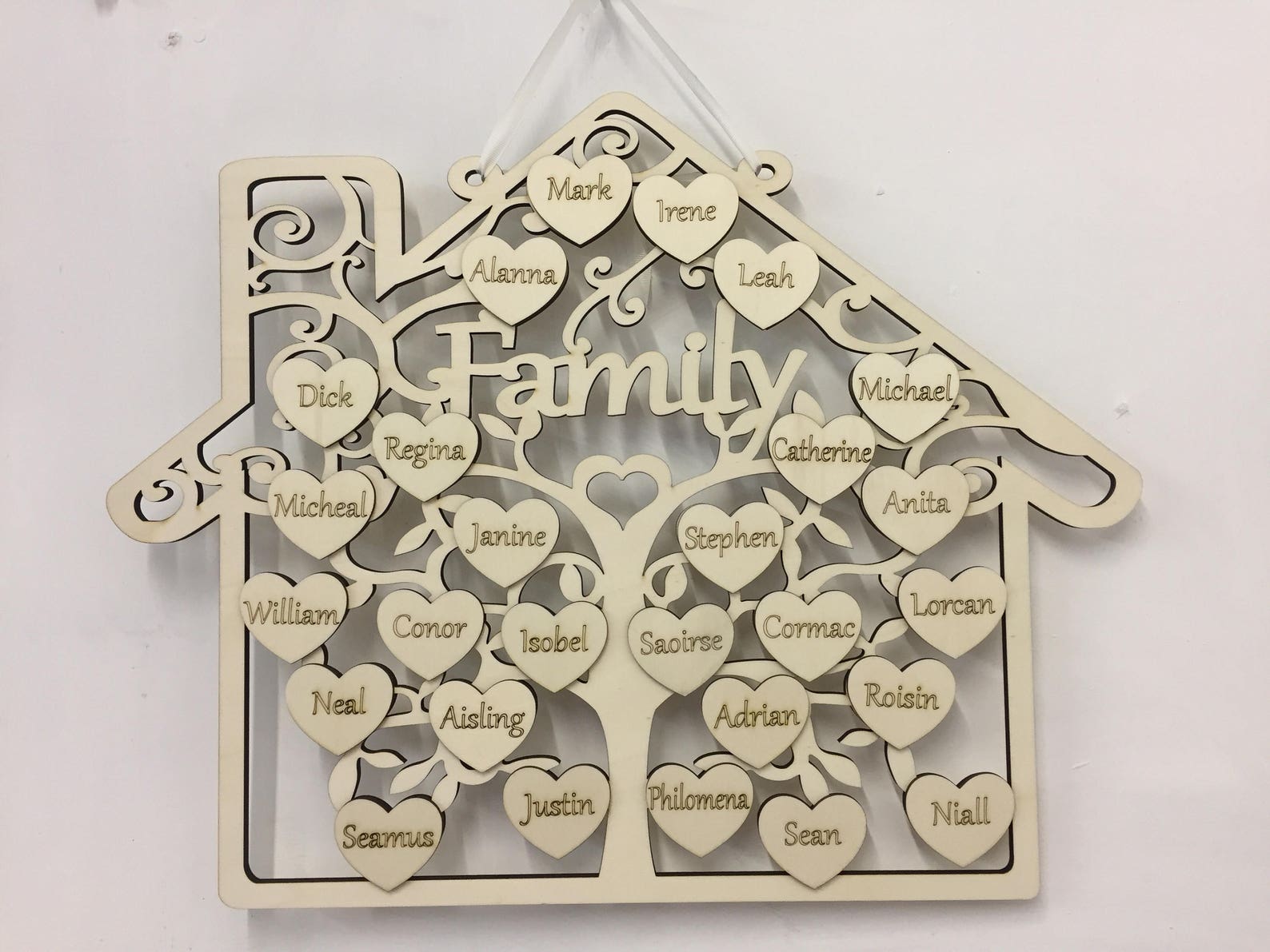 Personalised Family Tree Family Sign Family Plaque | Etsy