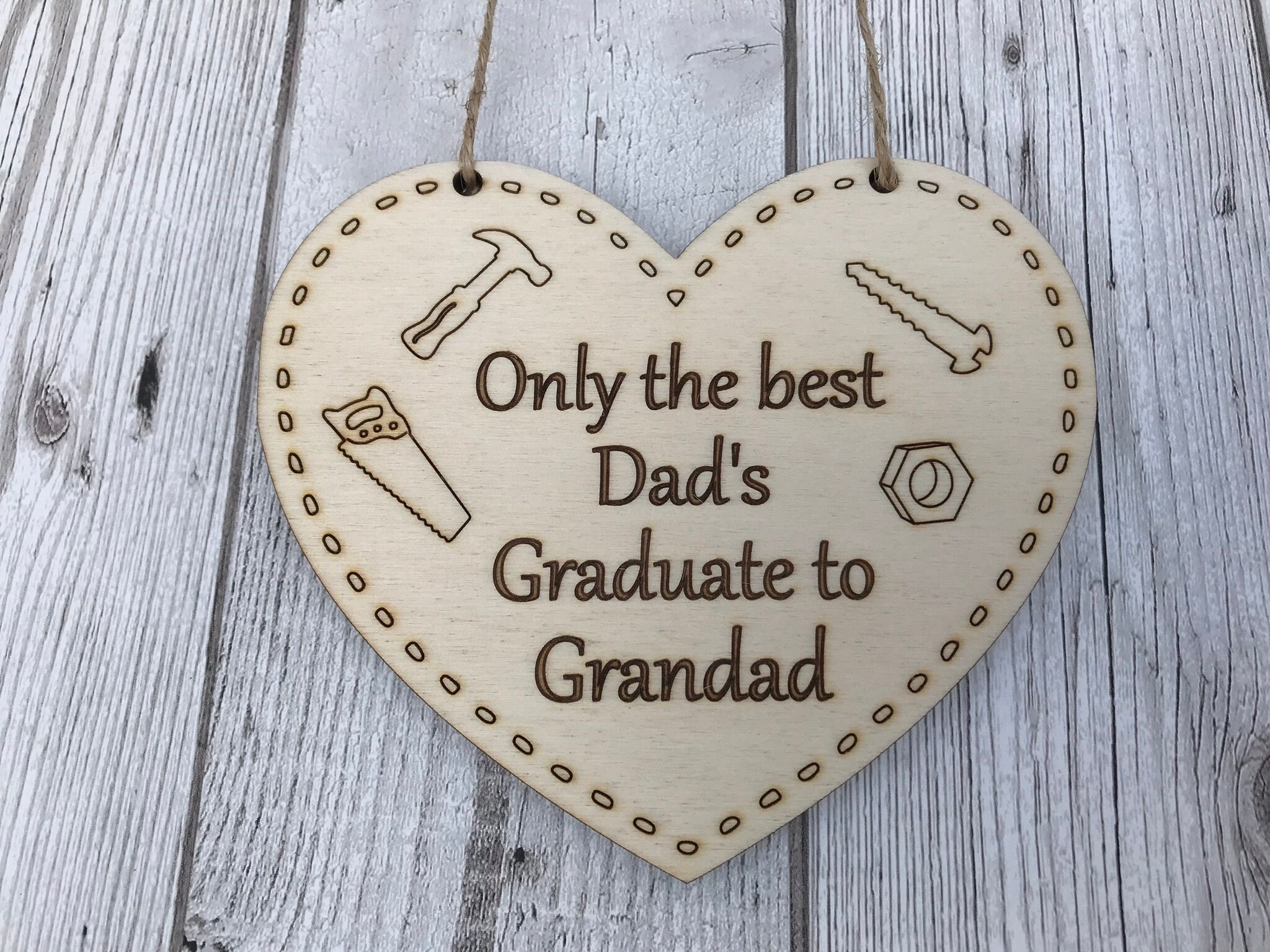 Only Best Dad's Graduate to Grandad Present for Dad Gift - Etsy