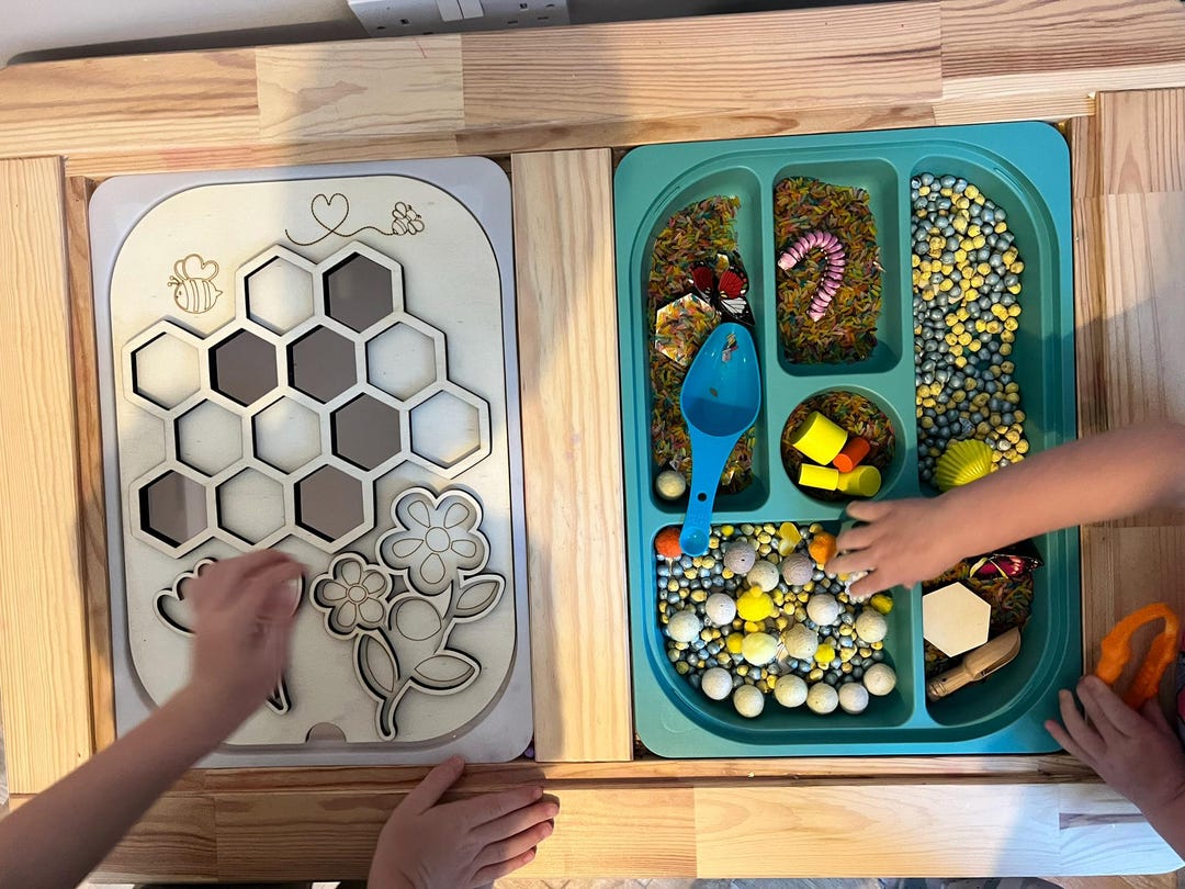 Bee Flisat Table Topper: Wooden Sensory Toy - Etsy UK