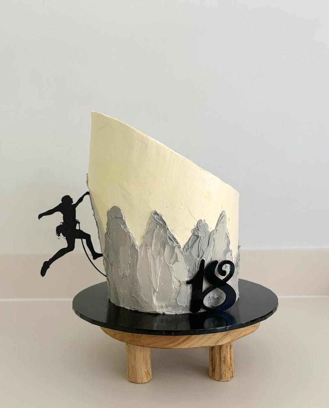 Personalised Rock Climber Birthday Cake Topper Set: Hiker Celebration ...