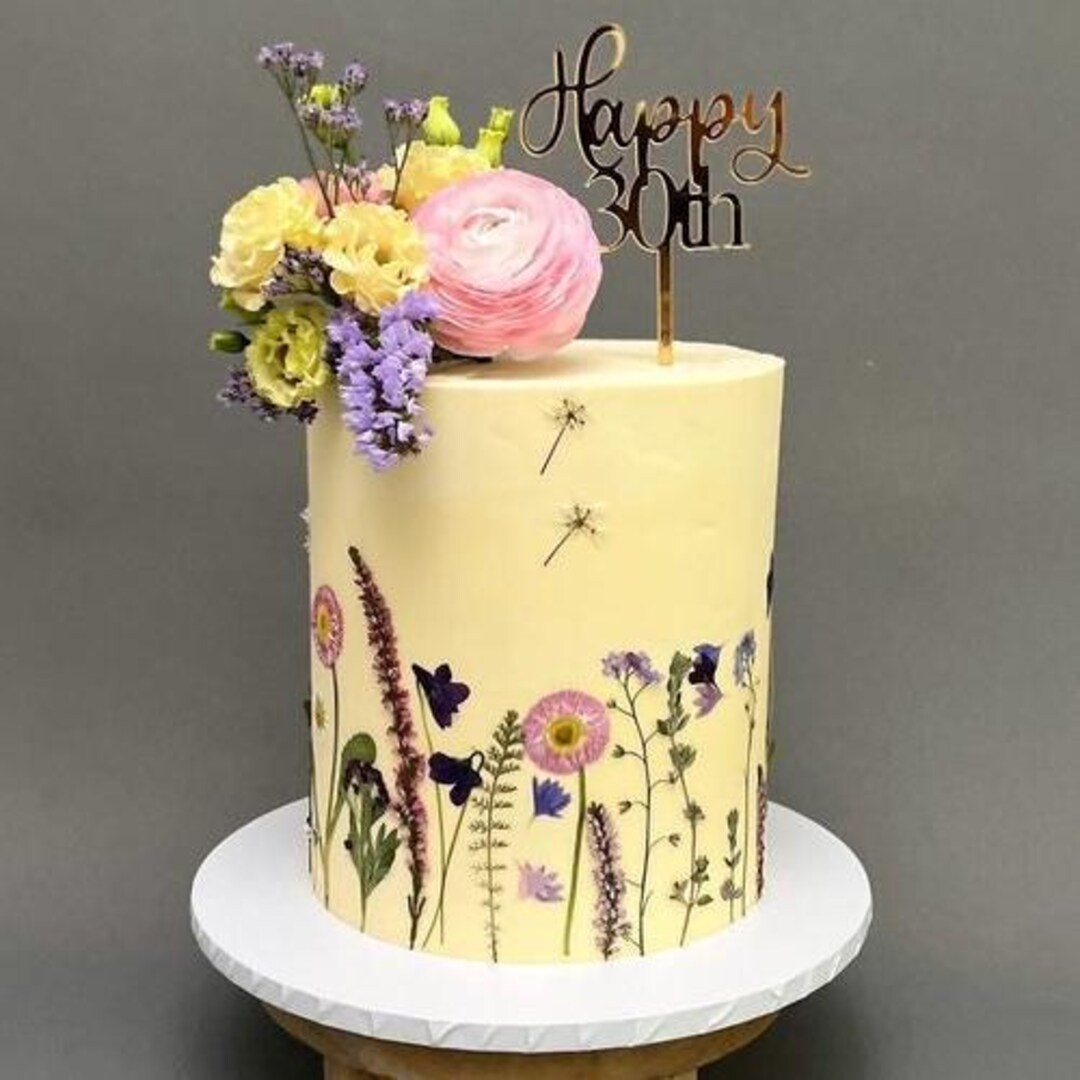 Personalised Birthday Cake Topper With Name or Number, Happy Birthday ...
