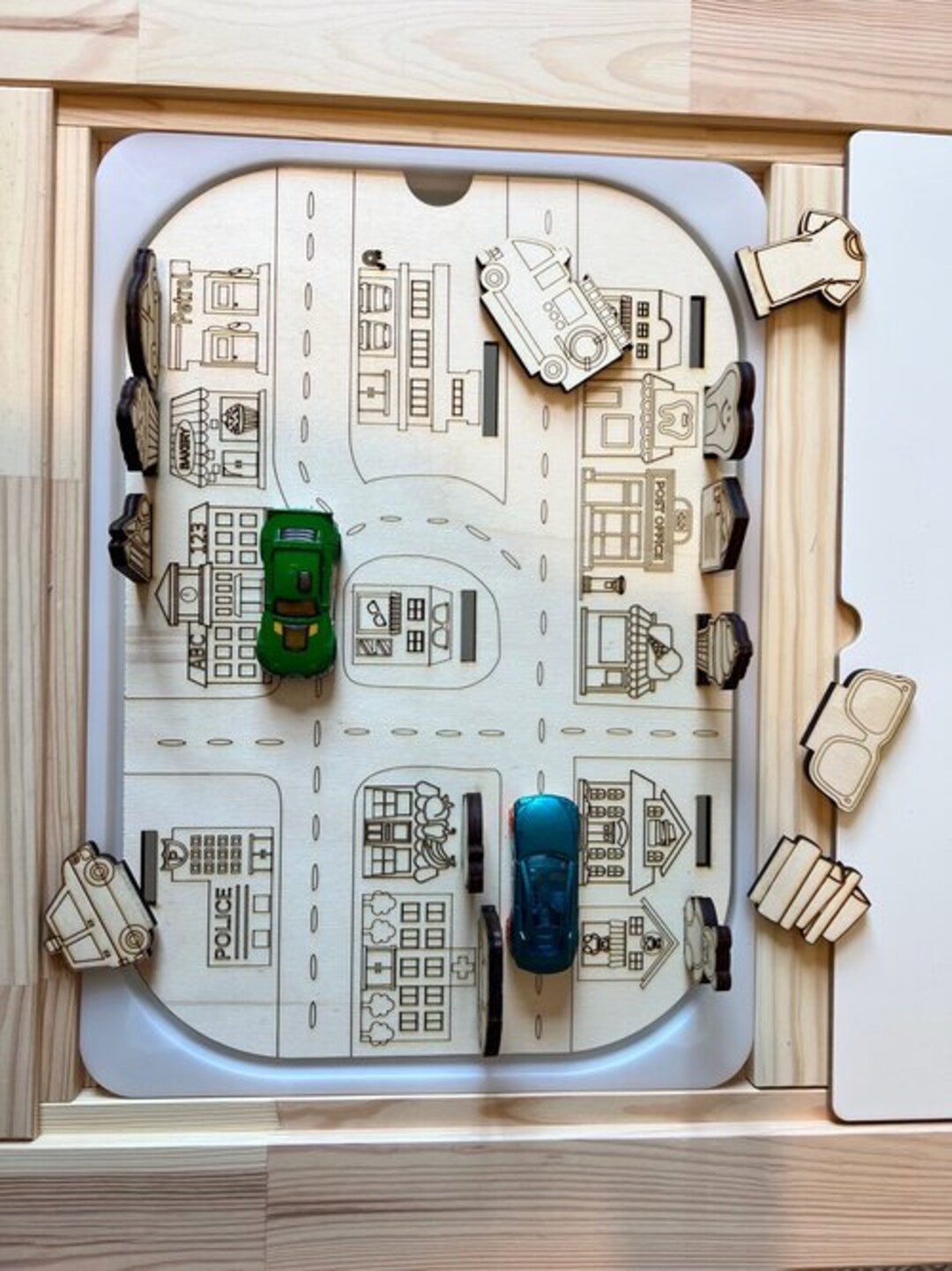 Tiny Town Flisat Table Topper - Sensory Activity Table - Wooden ...